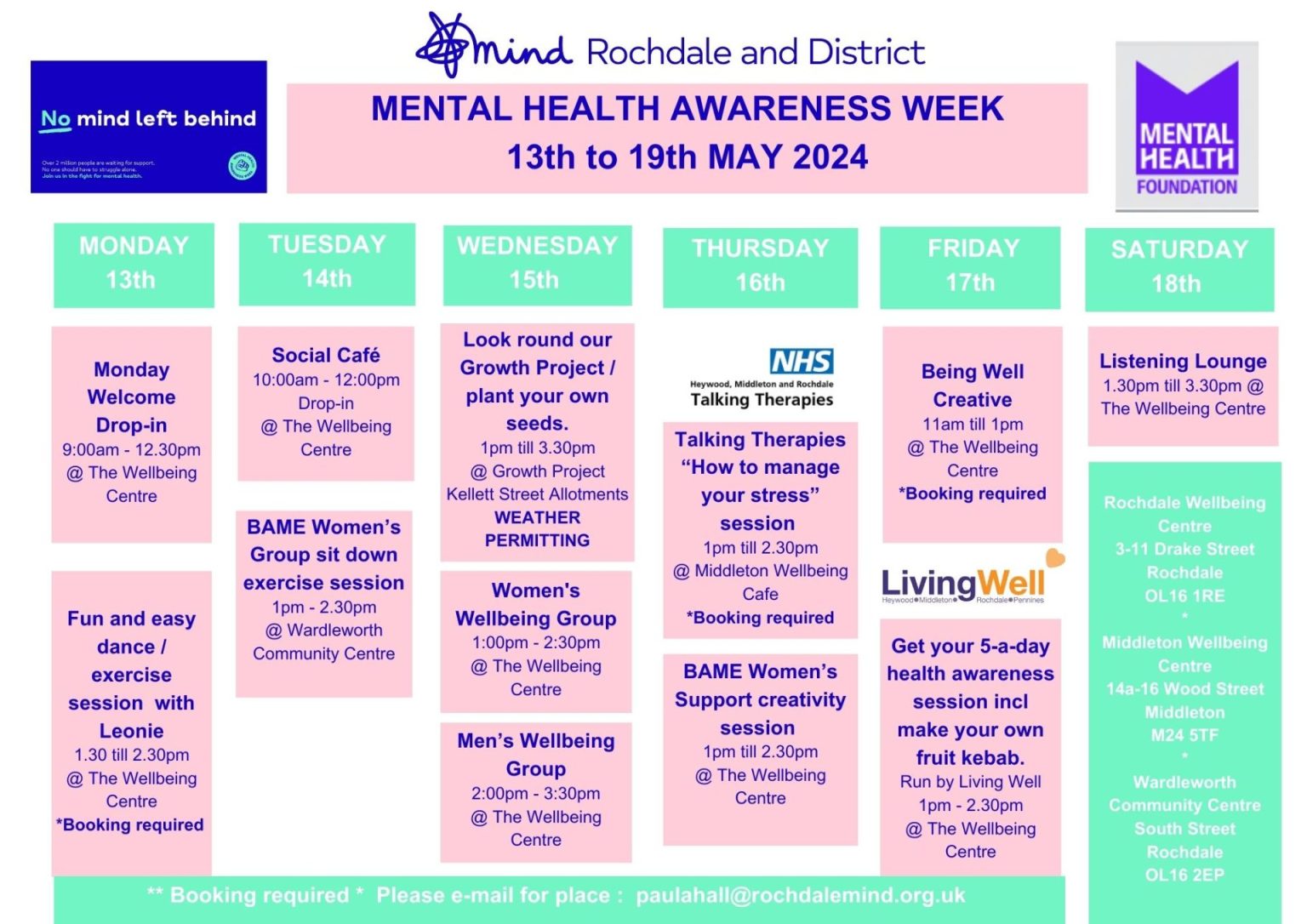 Mental Health Awareness Week 2024 | Rochdale Mind
